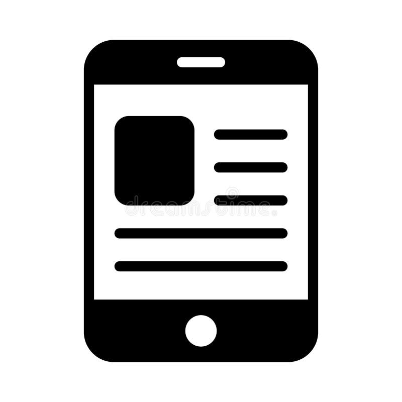 Mobile, Phone Icon Isolated Stock Vector - Illustration of telephone ...