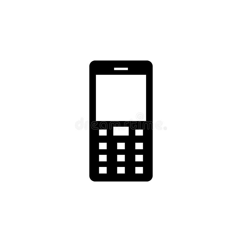 Mobile Phone Icon. Simple Glyph Vector of Universal Set Icons for UI ...