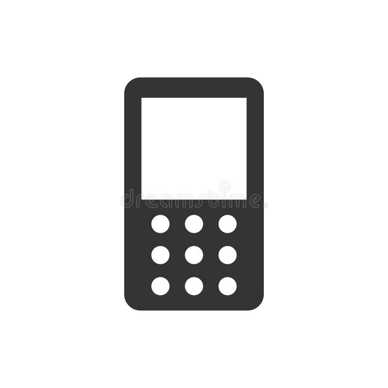 Mobile phone icon stock vector. Illustration of cell - 129166118