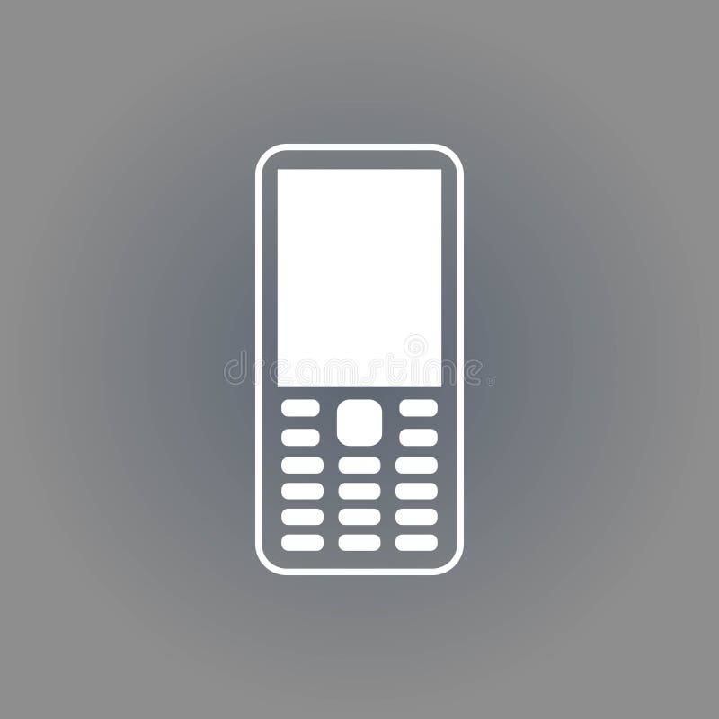 Mobile Phone Icon Stock Vector Illustration Flat Design Stock Vector ...