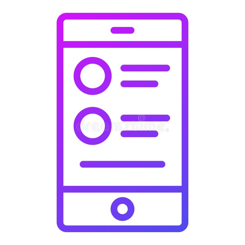 Mobile Phone Icon User Interface Vector Illustration As A Simple