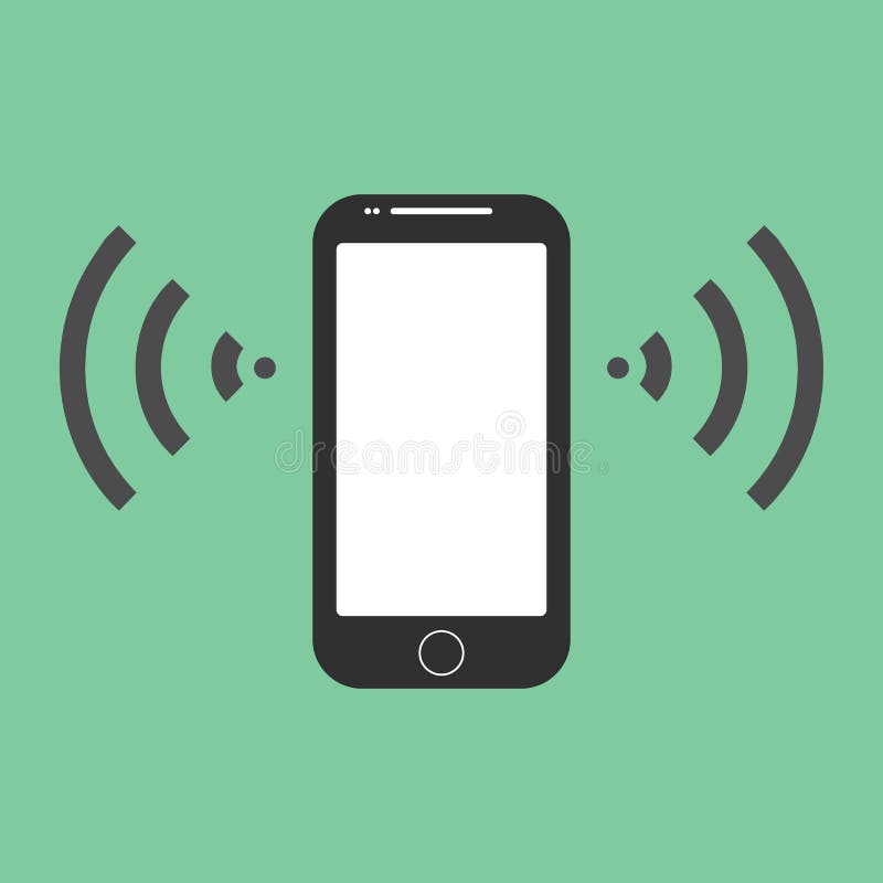 Mobile Phone Icon, Vector Illustration. Flat Design Eps10 Stock ...