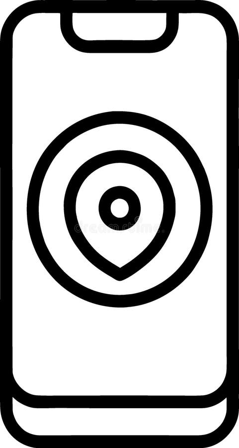 Mobile Phone Icon on White Background ,illustration Stock Illustration ...