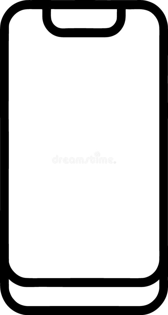 Mobile Phone Icon on White Background ,illustration Stock Illustration ...