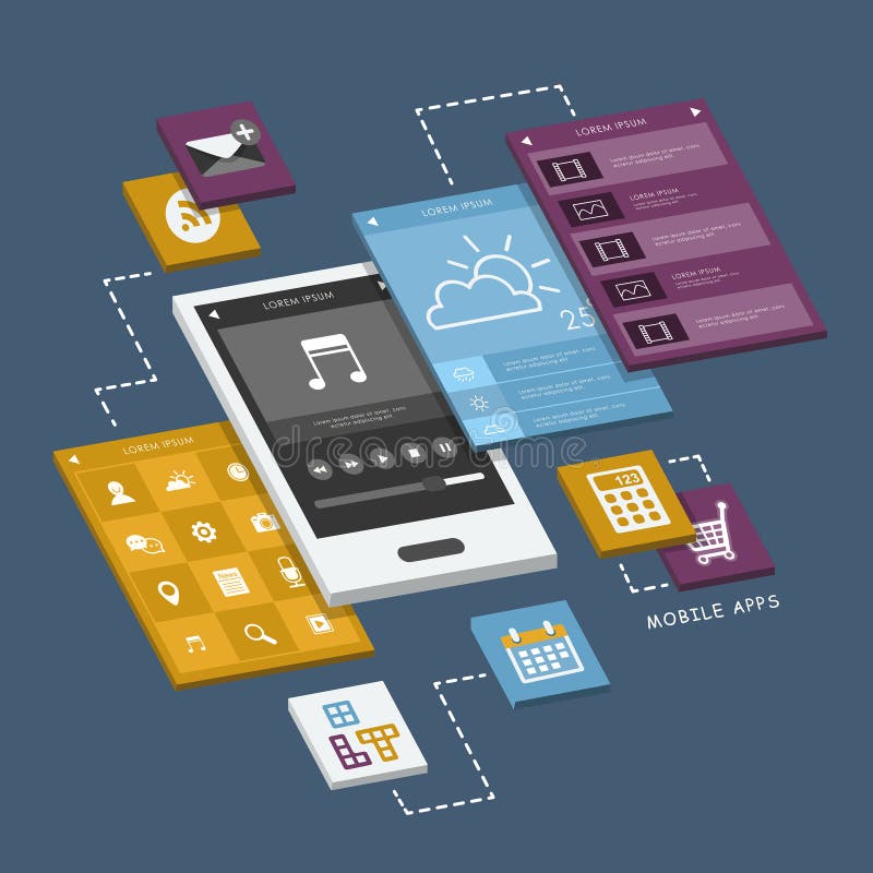 Mobile Interface Layout Stock Illustrations – 65,591 Mobile Interface ...