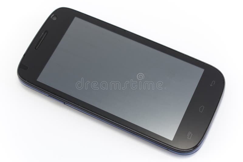 Mobile Phone Isolated on White Stock Photo - Image of message, phone ...