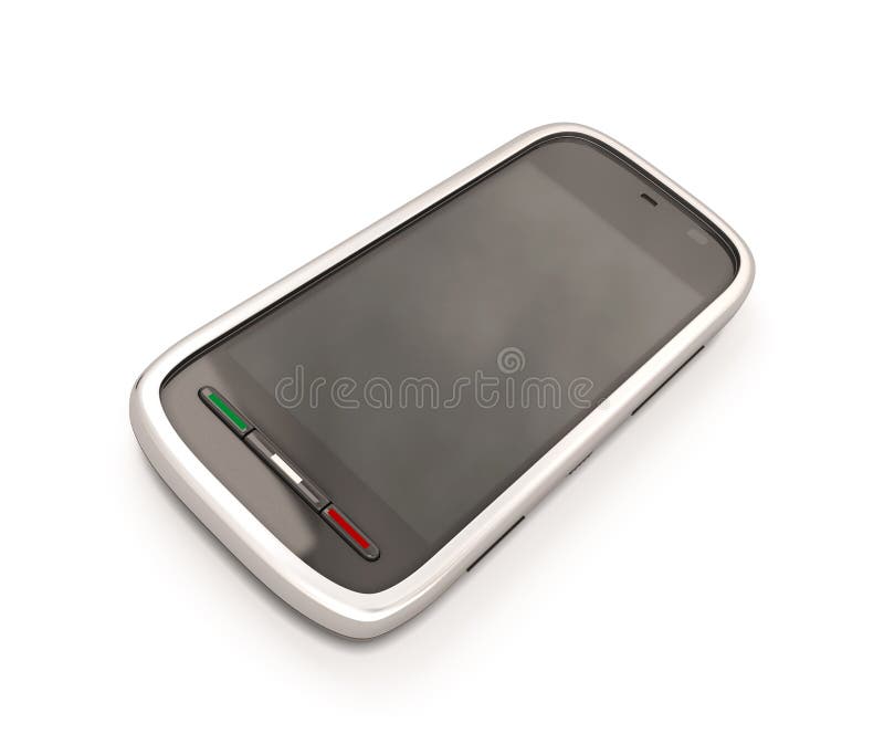 Smart Phone Mobile Maps and Navigation 3d Illustration. Stock ...