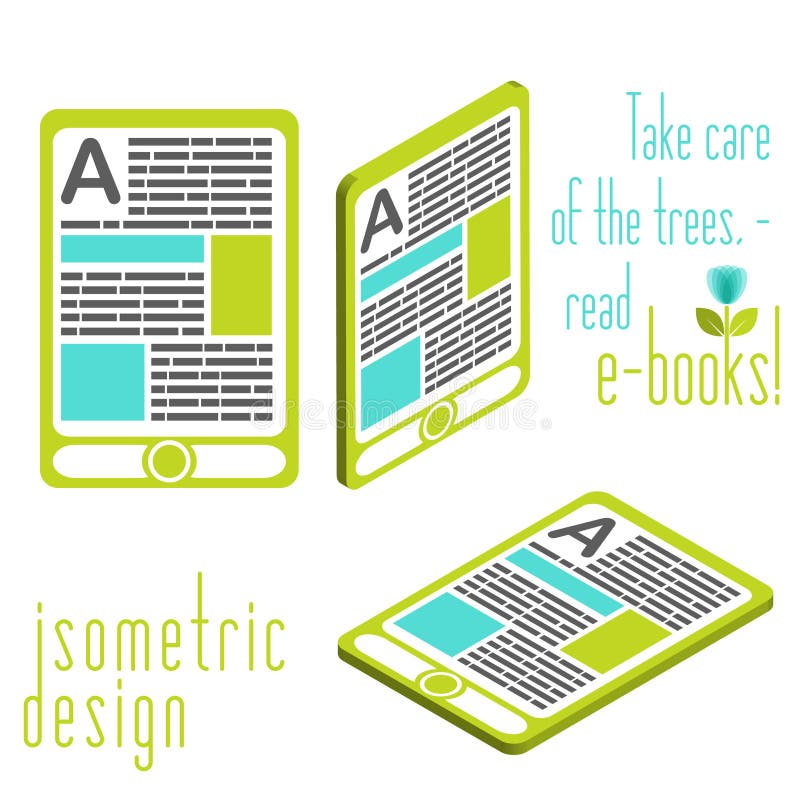 Mobile Phone in Isometric Projection Stock Vector - Illustration of ...