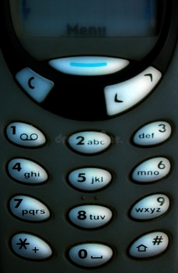 Mobile Phone Keys 2 stock photo. Image of letters, five - 590344