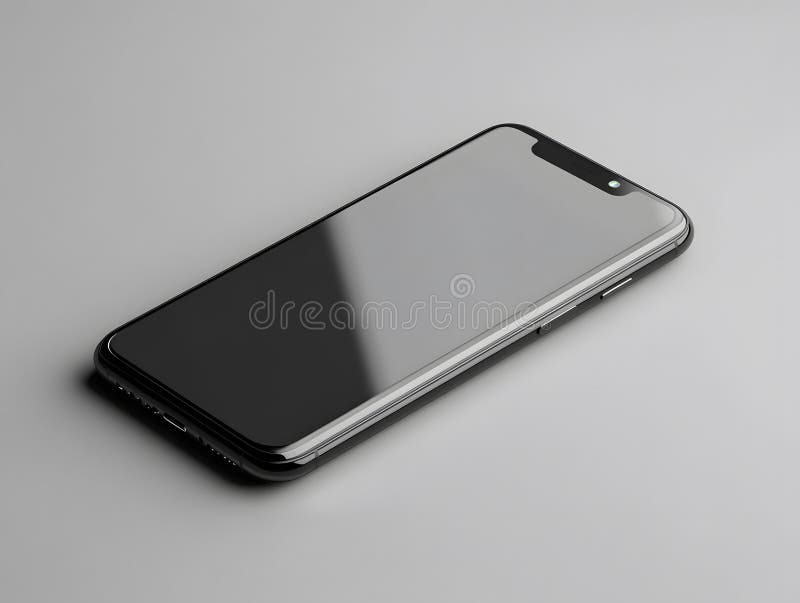 Mobile Phone and Laptop Mockup on Grey Background Stock Illustration ...