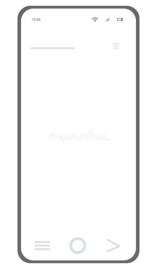 Mobile Phone Layout As a Design Stock Vector - Illustration of element ...