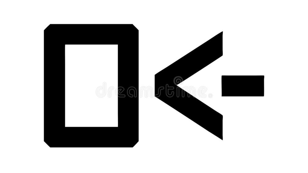 Mobile Phone with Left Arrow, for Back Navigation or Previous Screen ...