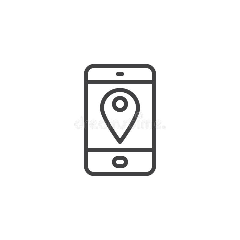 Cellphone Map Location Marker Stock Illustrations – 585 Cellphone Map ...