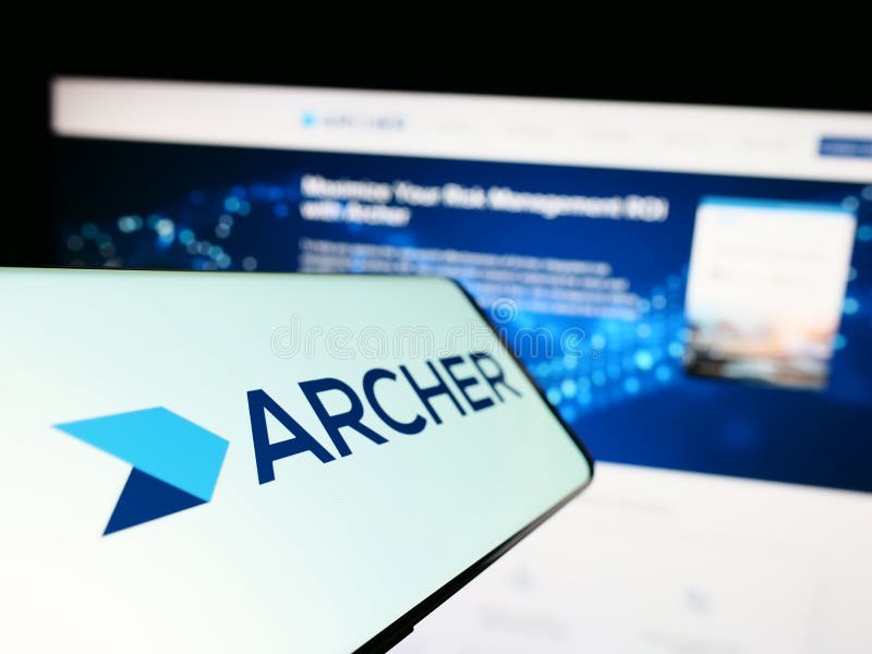 Mobile Phone with Logo of Risk Management Software Archer (RSA Security ...