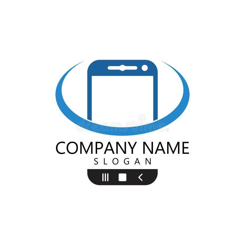 Mobile phone logo stock vector. Illustration of cellular - 200309652