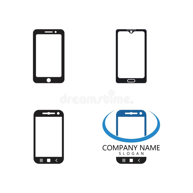Mobile phone logo stock vector. Illustration of digital - 200567117