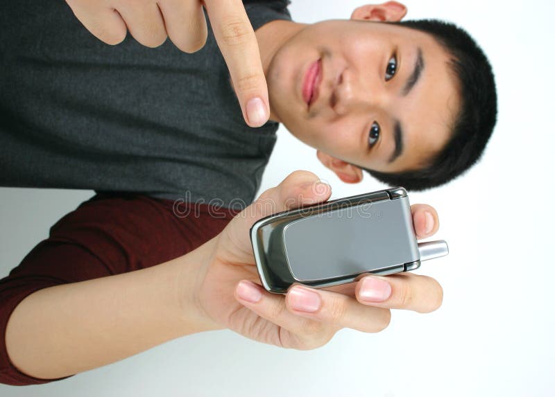 Mobile phone man stock photo. Image of office, business - 811092