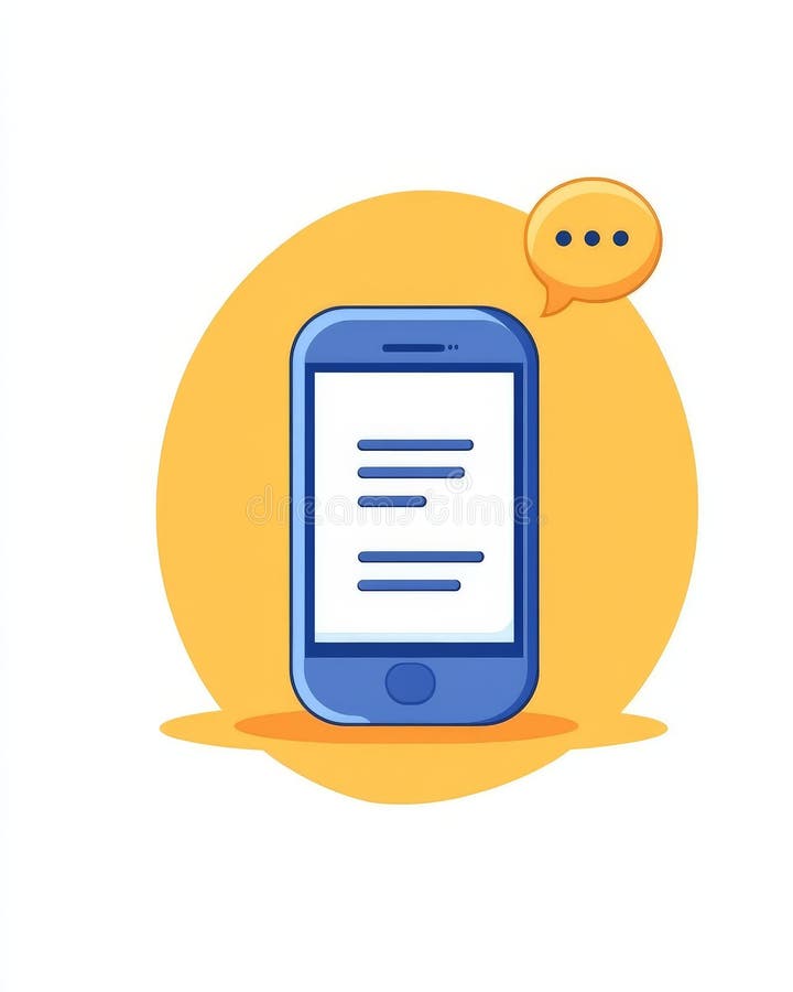 Phone Message Notification Stock Illustrations – 29,315 Phone Message ...
