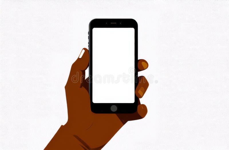 Sticker Hand Hold Phone Blank Template Stock Photos - Free & Royalty ...