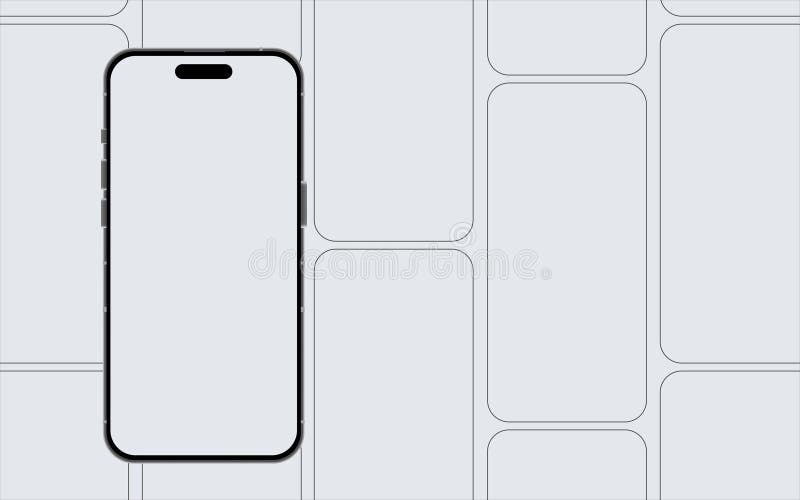 Mobile Phone Mockup, Smartphone Template, Telephone Vector Mock Up ...