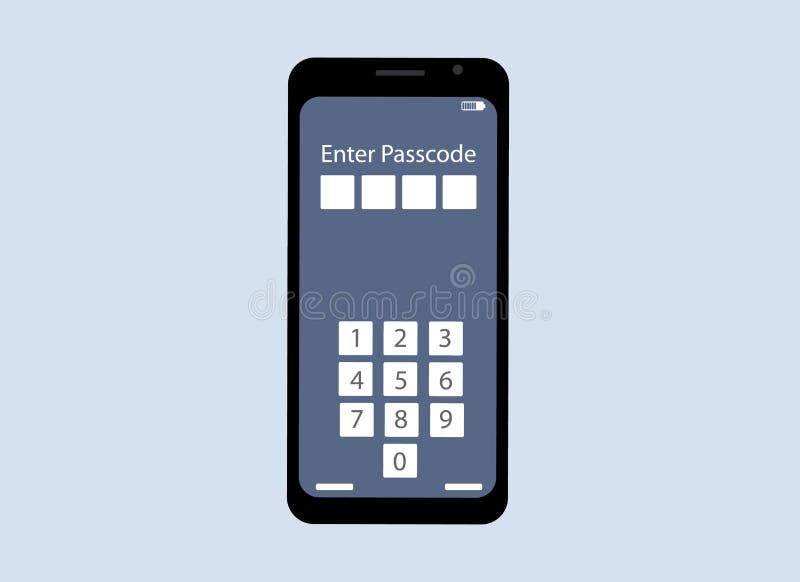 Iphone Passcode Stock Illustrations – 65 Iphone Passcode Stock ...