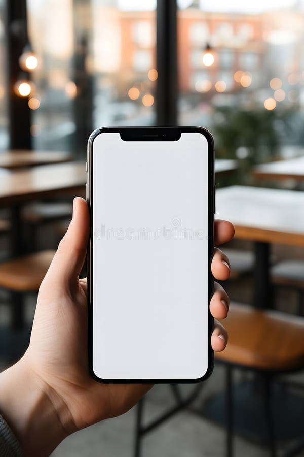 Mobile Phone on Office Table with Notepad and Coffee Cup. Smartphone ...