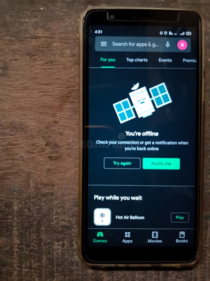 Mobile Phone Offline Network Problem Stock Photo - Image of offline ...