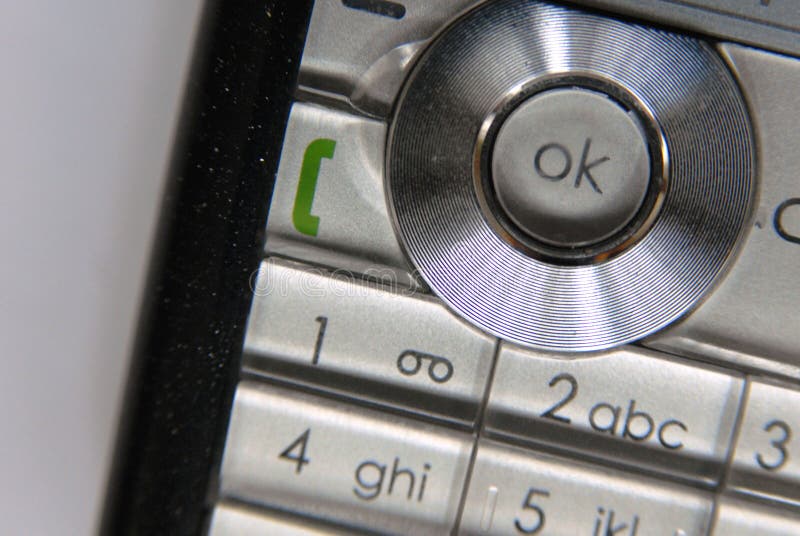 Mobile phone. OK button stock image. Image of numbers - 4520369