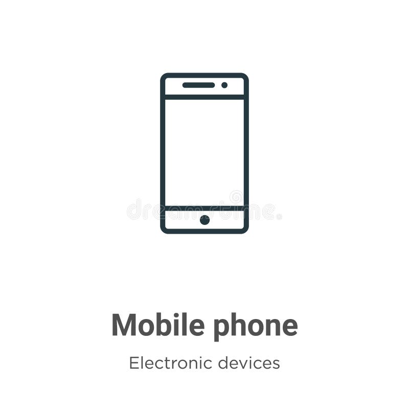Mobile Phone Outline Stock Illustrations – 177,470 Mobile Phone Outline ...