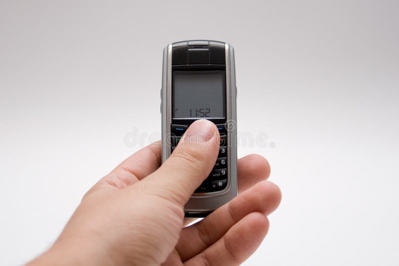 Mobile Phone in Palm, Isolated Stock Image - Image of mobility, hang ...