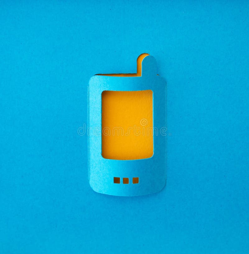 Mobile phone paper symbol stock photo. Image of internet - 32366686