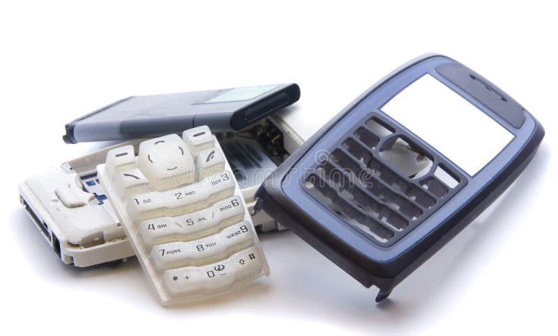 Mobile phone in parts stock image. Image of used, nokia - 3358137