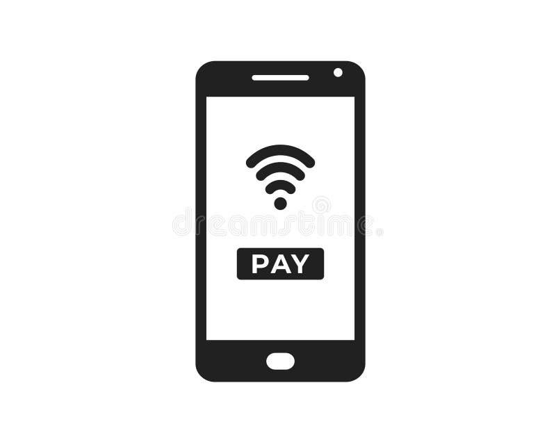 Mobile Phone Payment Icon. Paypass and Mobile Wireless Connection ...