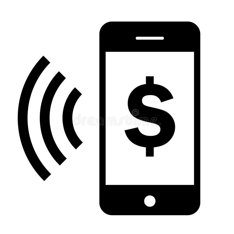 Mobile Phone Payment Vector Icon Stock Vector - Illustration of ...