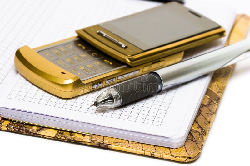 Pen and mobile phone stock image. Image of phone, close - 3279173