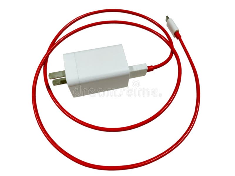 Phone Power Supply White in Hand Stock Photo - Image of black, adapter ...