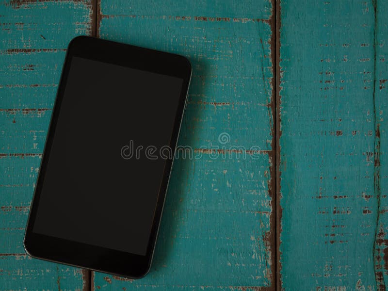 Mobile Phone Put on Wooden Floor. Stock Photo - Image of smart, modern ...
