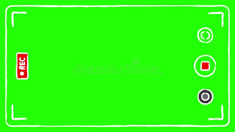 Mobile Phone Recording Screen Overlay Animation Background Camera Viewfinder Screen Overlay