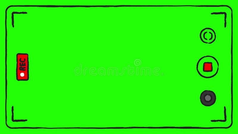 Mobile Phone Recording Screen Overlay Animation Background Camera Viewfinder Screen Overlay