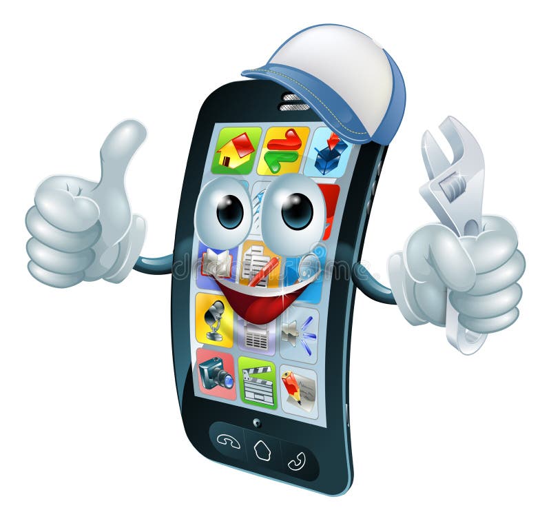 Cartoon Cell Phone Repair Stock Illustrations – 579 Cartoon Cell Phone ...