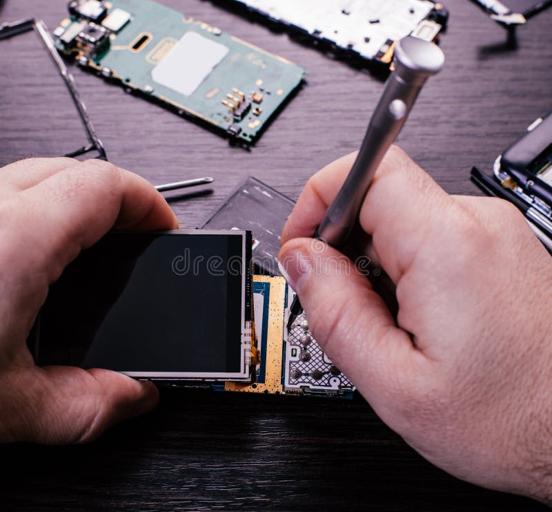 Mobile phone repair stock image. Image of digital, cell - 196744015