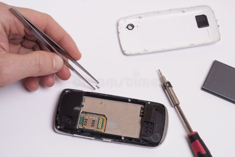 Mobile phone repair stock image. Image of production - 86609543