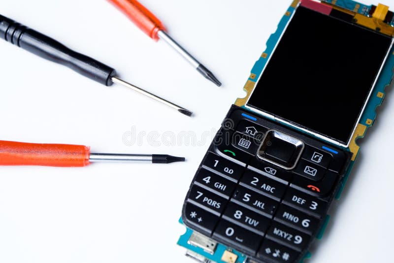 Mobile Phone Repair Services Stock Image - Image of capacitor ...