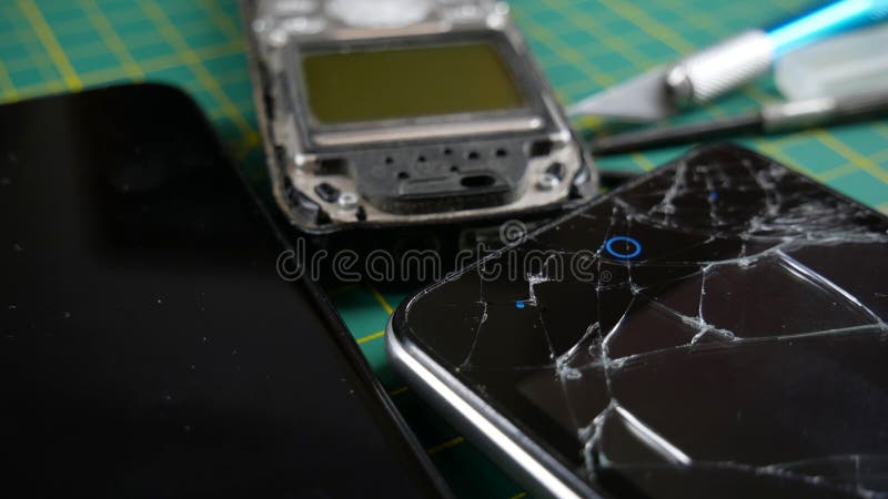 Mobile Phone Repair. Touchscreen Replacement Stock Photo - Image of ...