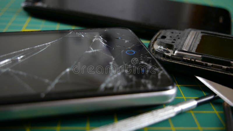 Mobile Phone Repair. Touchscreen Replacement Stock Photo - Image of ...