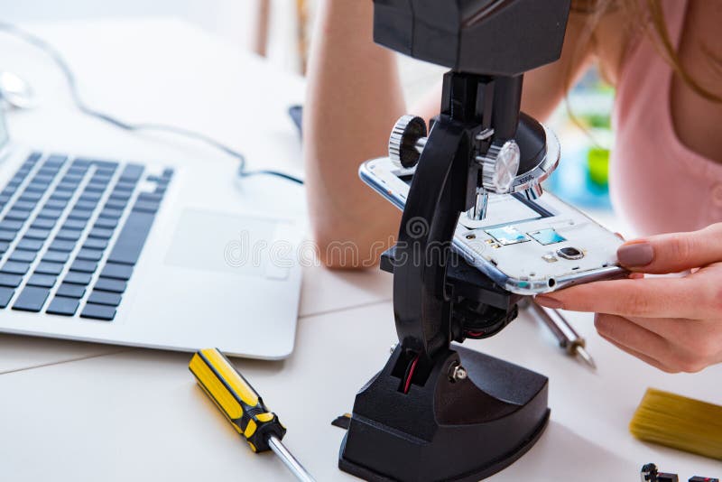 Microscope Phone Repair Stock Photos - Free & Royalty-Free Stock Photos ...