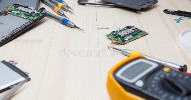 Mobile phone repairing stock photo. Image of hand, damaged - 92776108