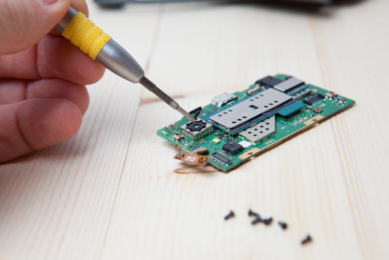 Mobile phone repairing stock image. Image of electronics - 92776159