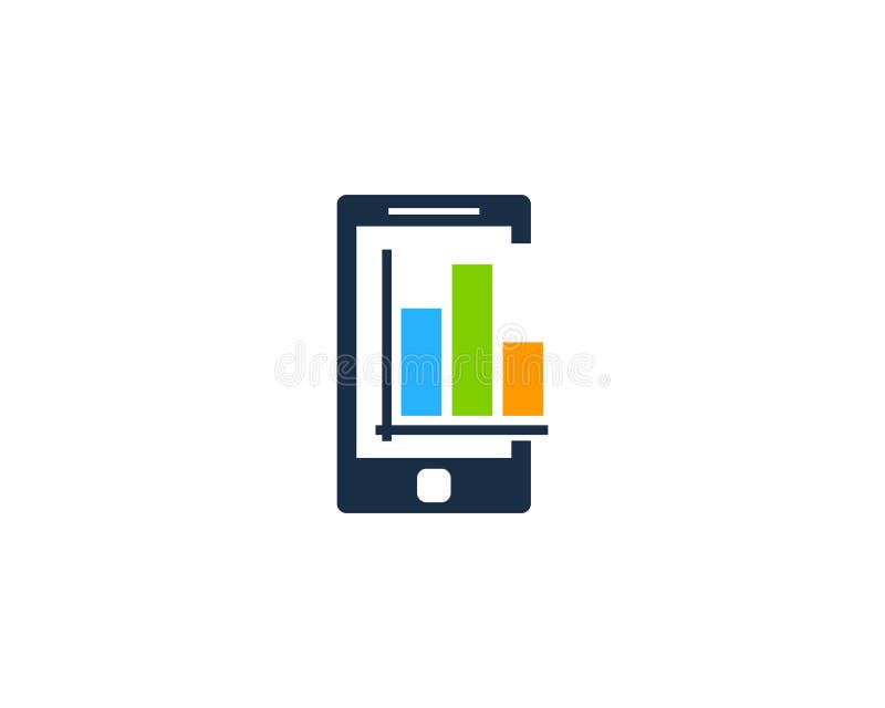 Mobile Phone Report Icon Logo Design Element Stock Vector ...