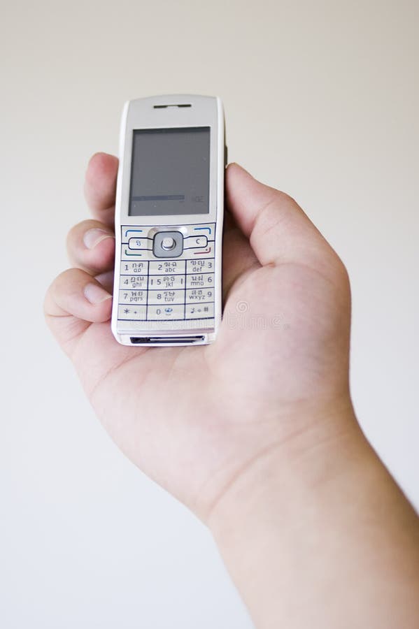 Mobile Phone On Right Hand Picture. Image: 3776120